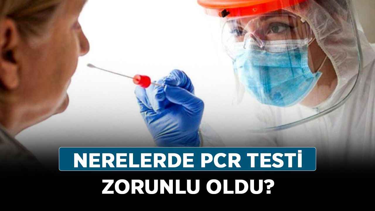 PCR testi zorunlu olarak kimlere yapılır? Nerelerde PCR testi zorunlu oldu?